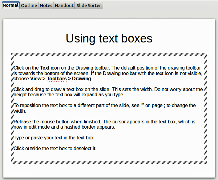 Adding and Formatting Text - Apache OpenOffice Wiki