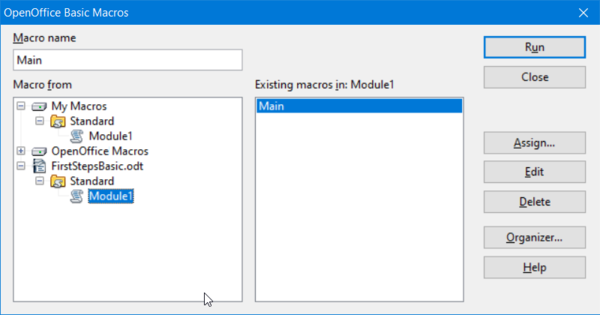 Creating a Module in a Standard Library - Apache OpenOffice Wiki