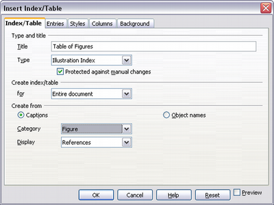 Example: Creating an Index of Figures - Apache OpenOffice Wiki